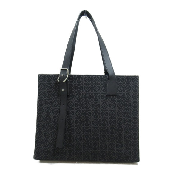 Loewe | Bags | Loewe Buckle Horizontal Calf Jacquard Tote Bag Black ...